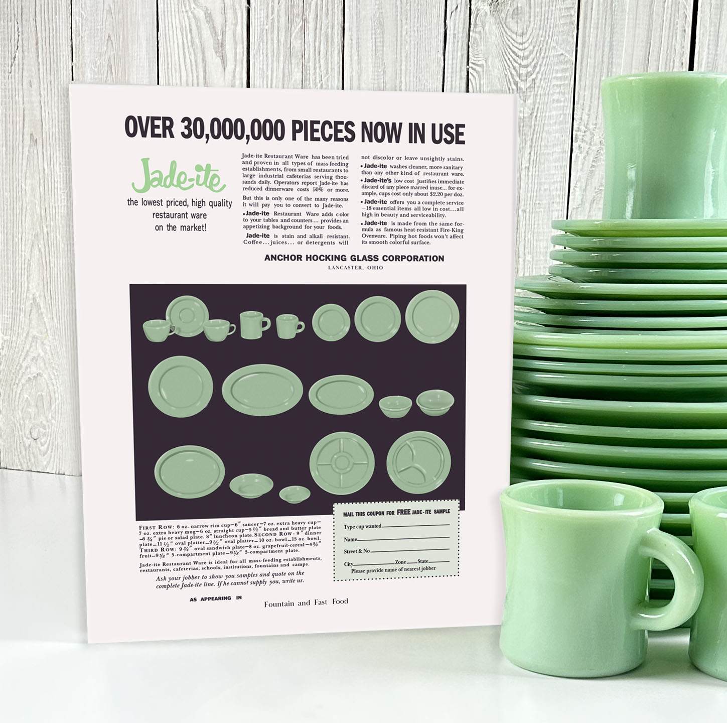 Fire-King Jade-ite Dish Collector's Guide Book - FireKing Grill